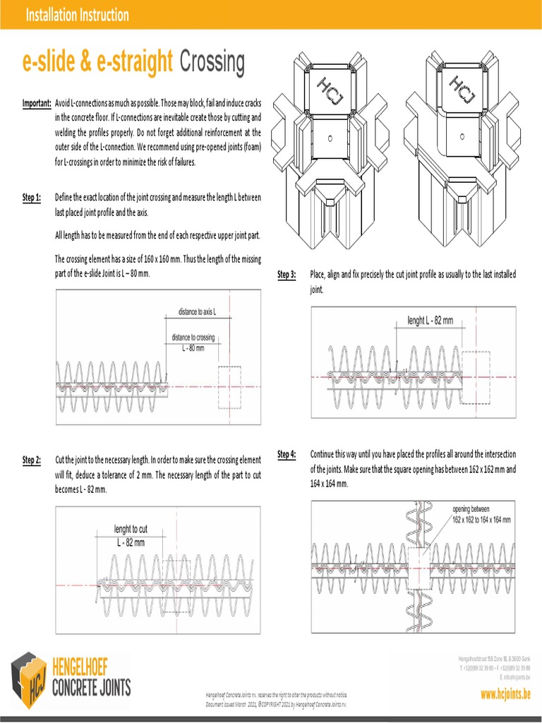 Installation_instruction_e-slide_e-straight_crossing_2021-03 | PDF ...