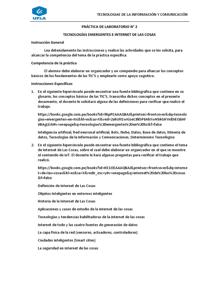 Práctica De Laboratorio 2 Pdf