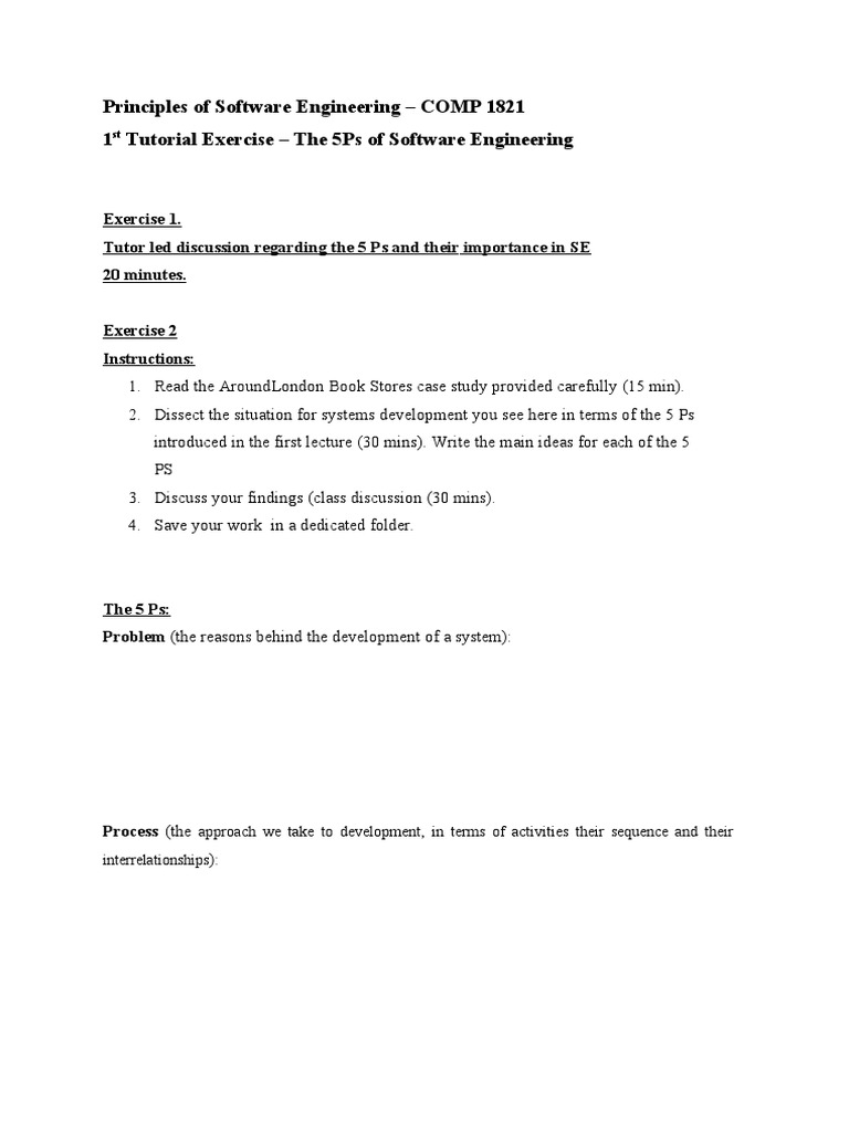 Week1Tutorial_5Ps - Tagged | PDF