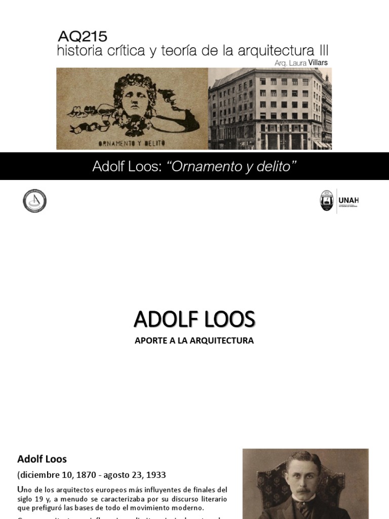 HCT3 - 17 - Adolf Loos | PDF