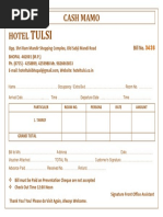 Hotel Lodge Bill Format Template | PDF | Receipt | Commerce
