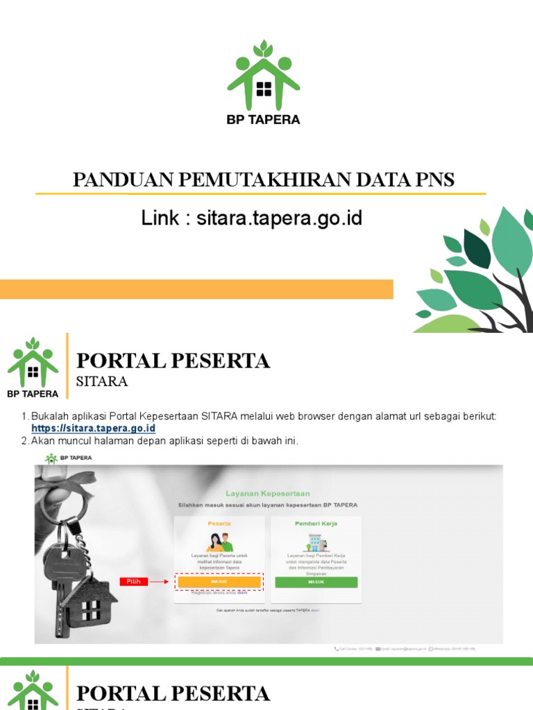 Panduan Registrasi Portal SITARA | PDF