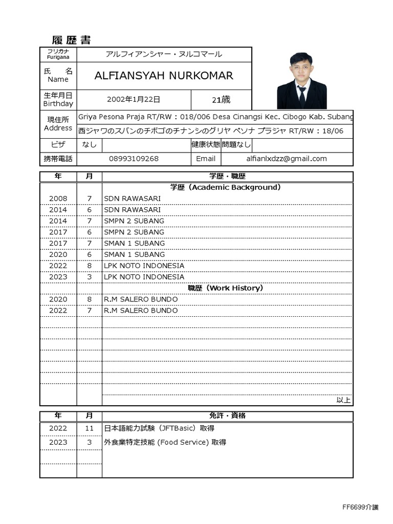 Alfian CV | PDF