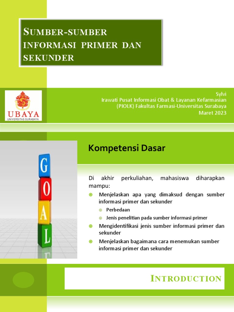 Sumber-Sumber Informasi Primer Dan Sekunder - v2 | PDF