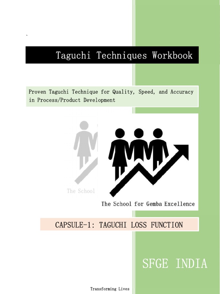 Taguchi Loss Function For Process Product Development 1665460430 Pdf Loss Function Life