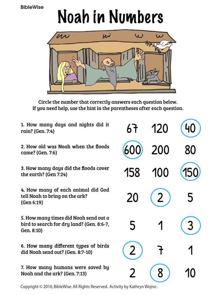 Noah's Ark: Key Numbers Explained | PDF