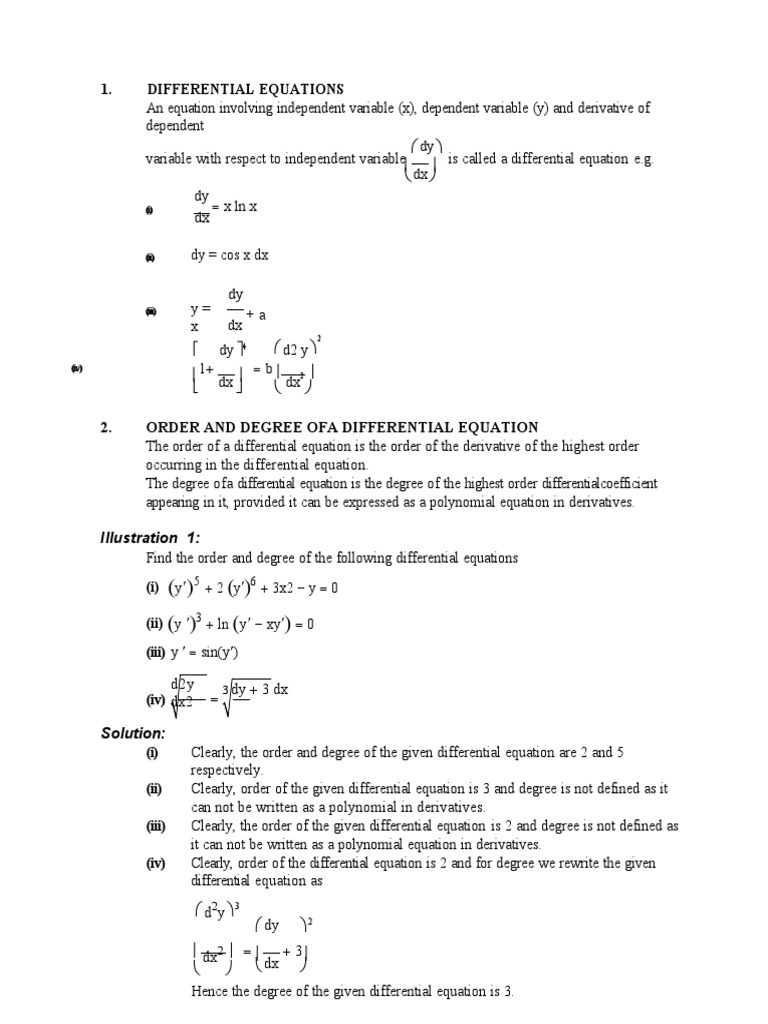 22-Differential Equation-01 - Theory | PDF | Equations | Temperature