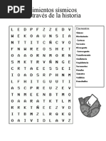 Sopa de Letras: Desastres Naturales | PDF