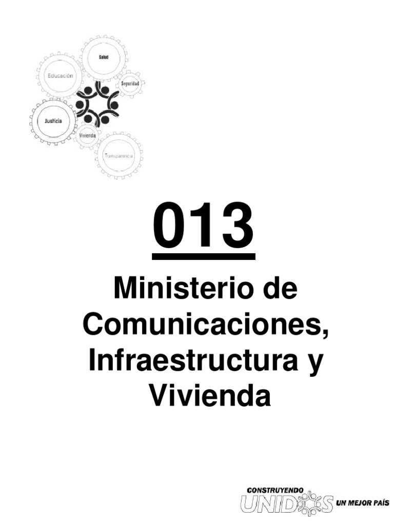 Ministerio de Comunicaciones, Infraestructura y Vivienda | PDF | Economias