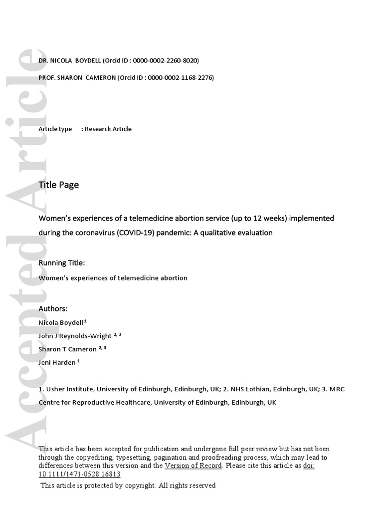 Boy Dell 2021 | PDF | Abortion | Health Sciences