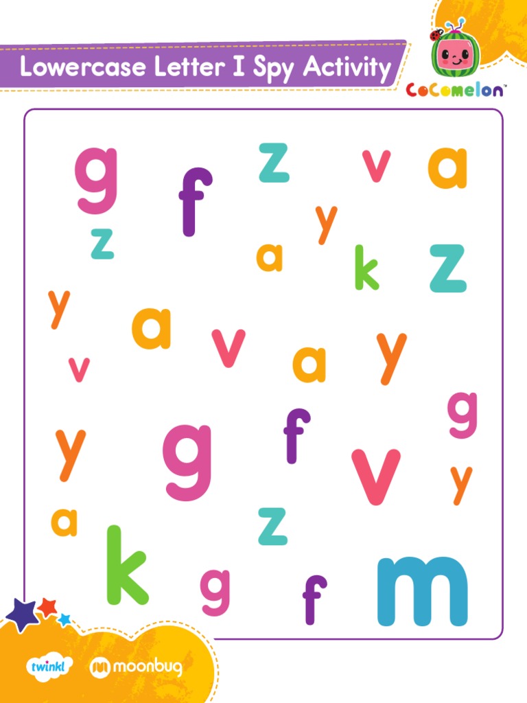 Cocomelon Lowercase Letter i Spy Activity Us l 1651347142 Ver 1 | PDF