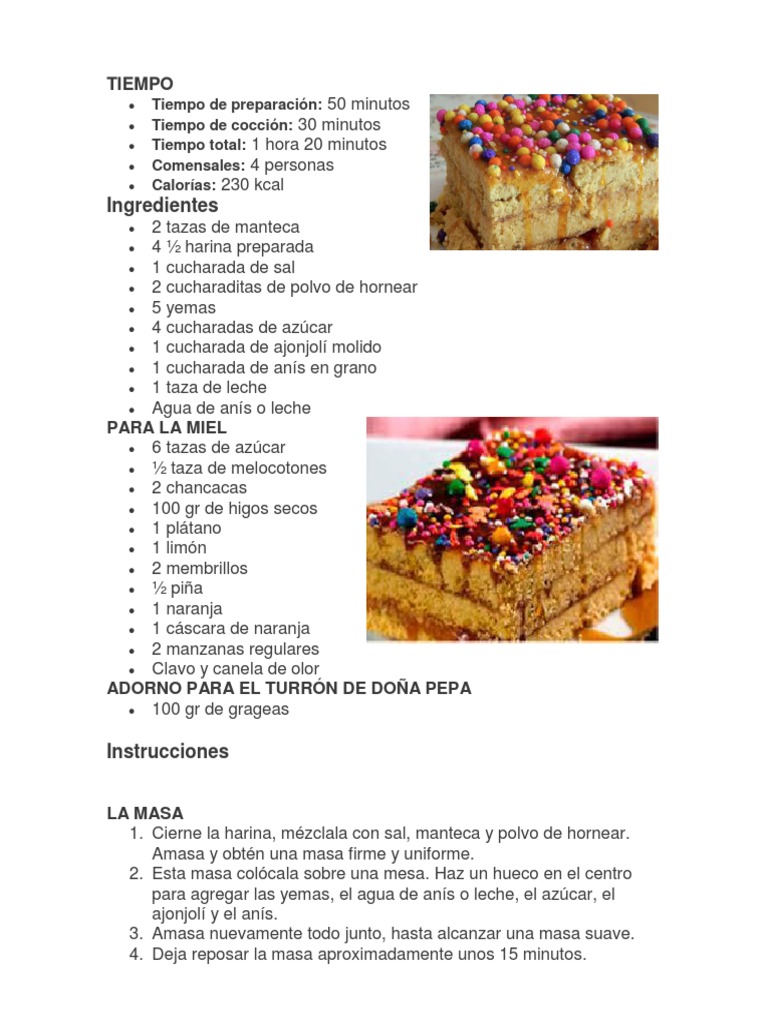 Receta :V | PDF | Cocinando | Preparación de comida y bebida