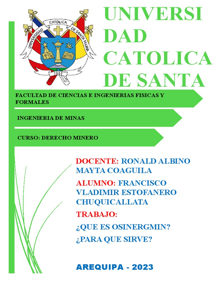 Que Es Osinergmin | PDF | Minería | Economias