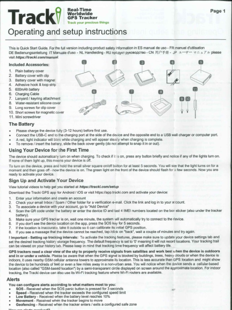 NG GPS Tracking System Manual | PDF