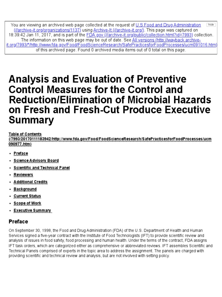 Microbial Hazard Control in Produce | PDF | Reclaimed Water | Food Safety
