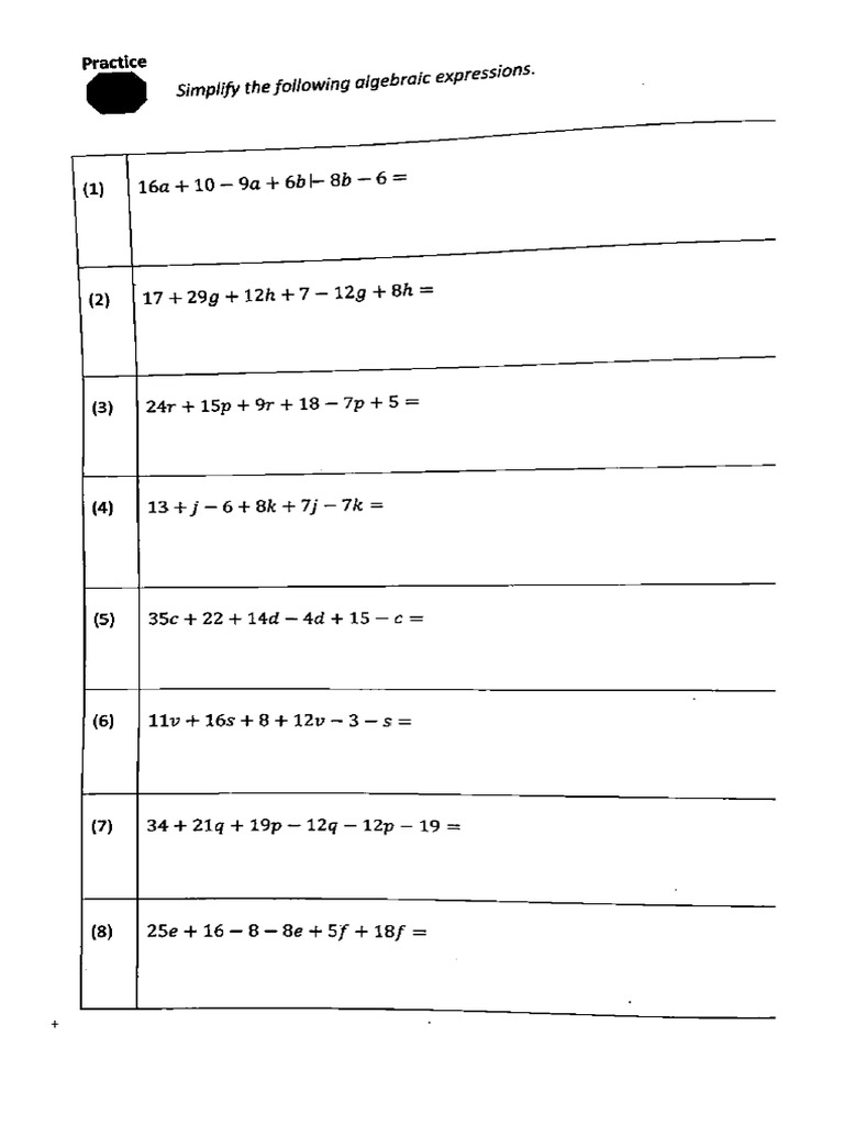 Algebra Revision | PDF