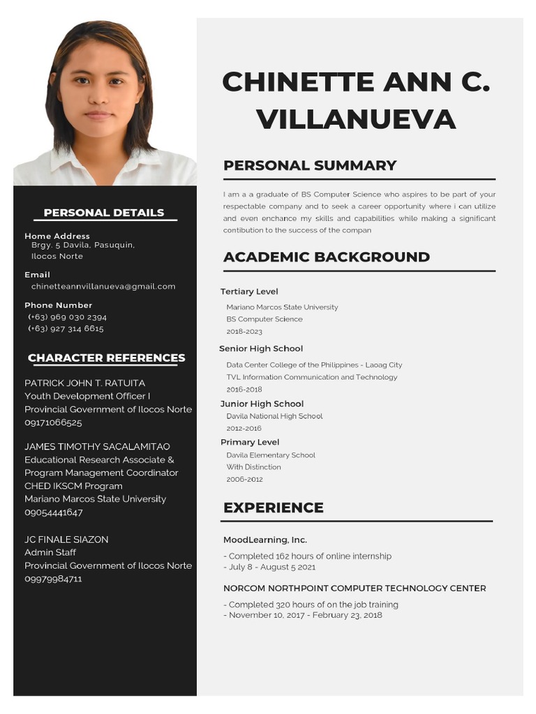 Villanueva Chin Ette Ann Resume | PDF