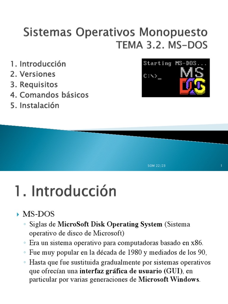 T3.2 - Ms-Dos | PDF | Dos | Ciencias de la Computación
