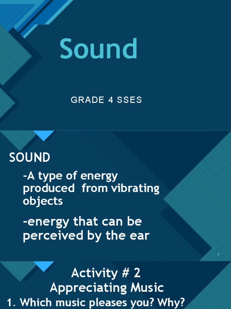 Sound-Grade 4 SSES | PDF | Sound | Pitch (Music)