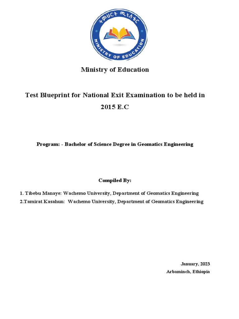 Geomatics Exit Exam | PDF | Geographic Information System | Surveying
