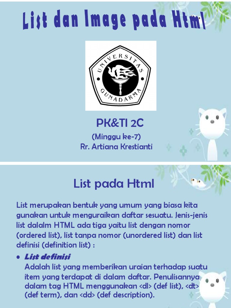 PKTI 2C List dan Image | PDF