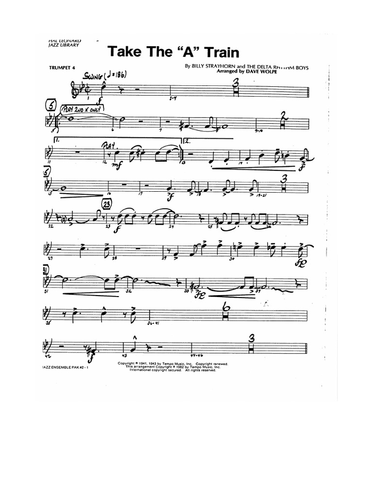 Take The A Train - Trumpet 4.1 | PDF