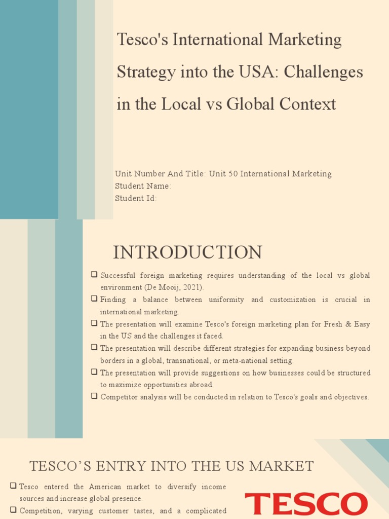 Template MST | PDF | Marketing | Tesco