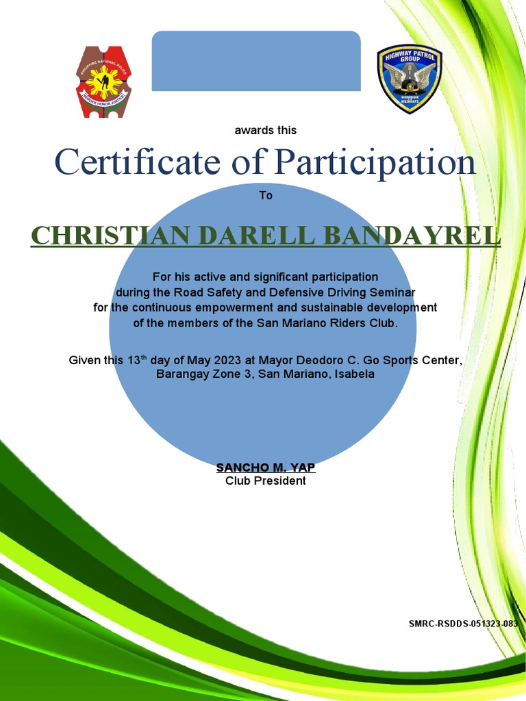 SMRC-Cert Partcipants | PDF