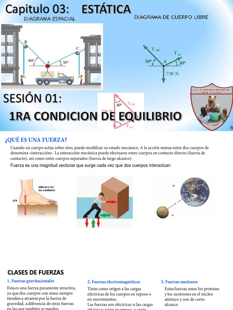 Tema 03 (Estática) Clase | PDF | Fuerza | Las leyes del movimiento de ...