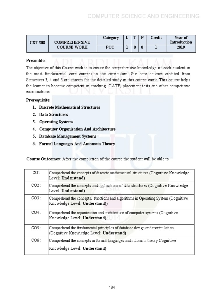 CST308 - KQB KtuQbank | PDF | Process (Computing) | Computer Programming