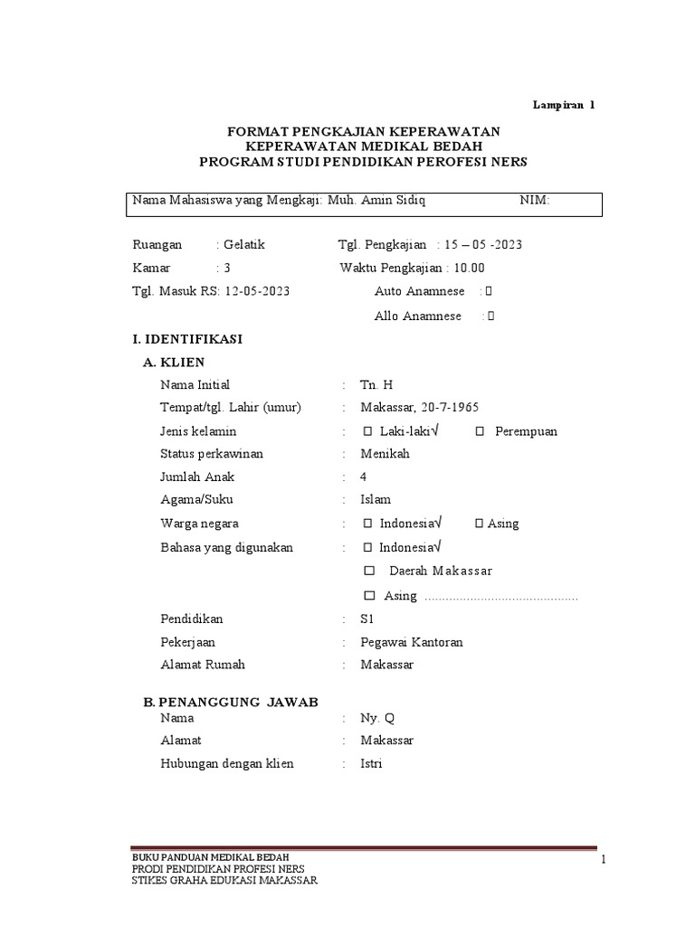 Format Askep KMB (1) Stroke | PDF | Kesehatan Holistik
