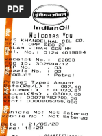 Car Petrol Bill 1 | PDF | Vehicles | Transport