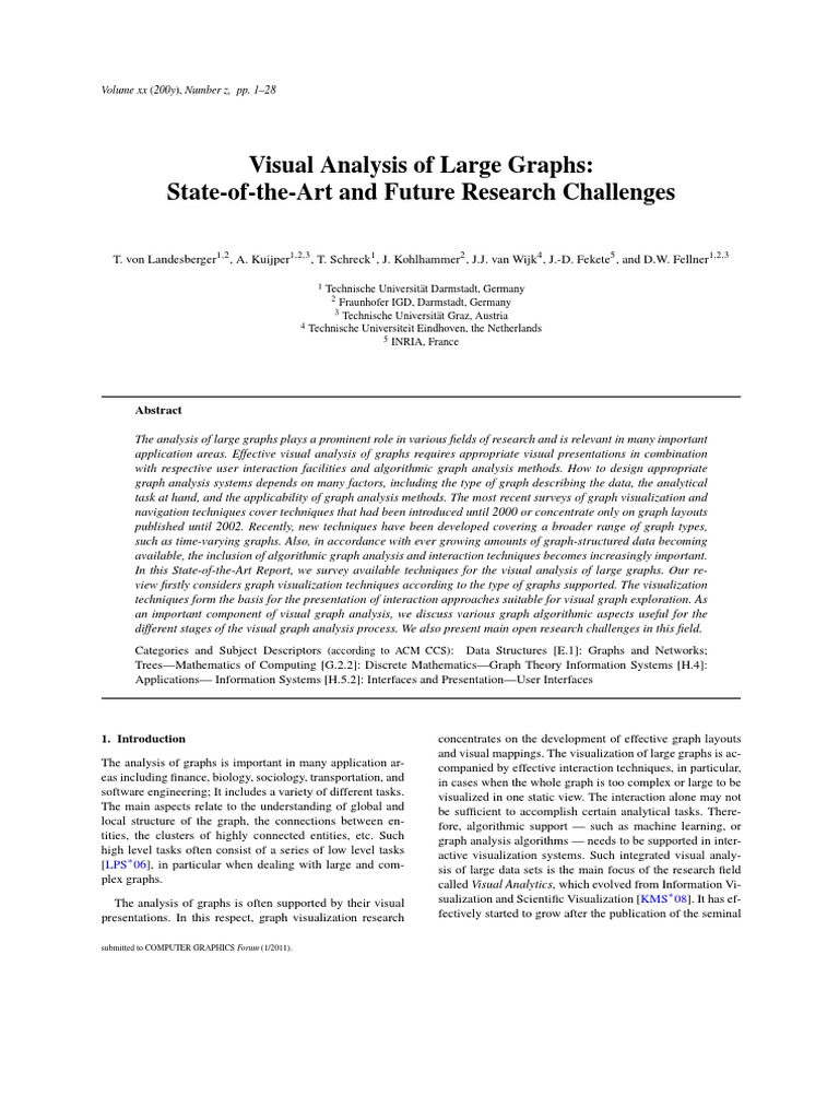 Visual Analysis of Large Graphs | Download Free PDF | Combinatorics | Graph Theory