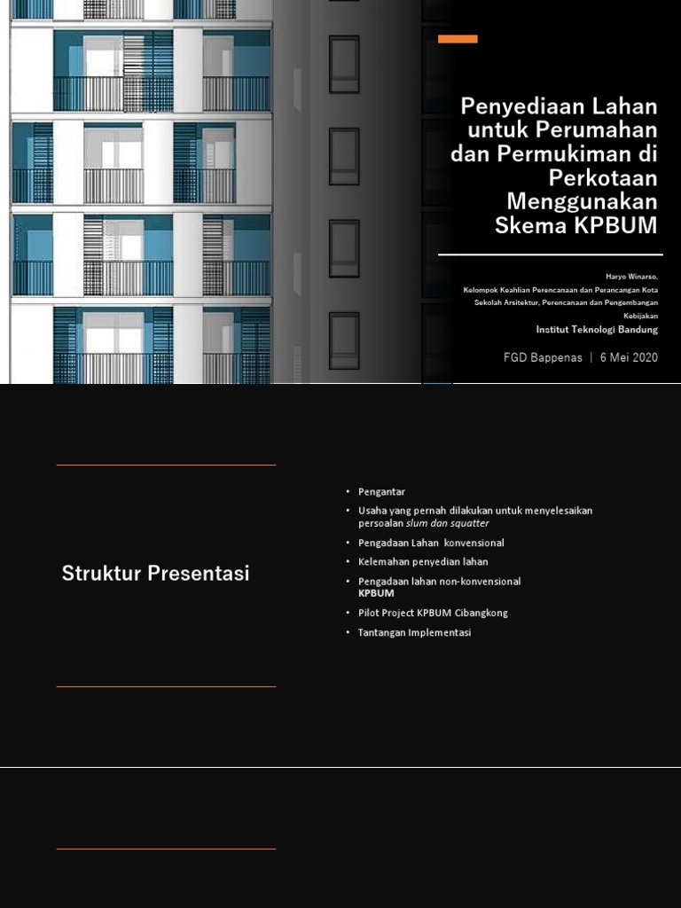 Penyediaan Lahan Untuk Perumahan Dan Permukiman Di Perkotaan ...