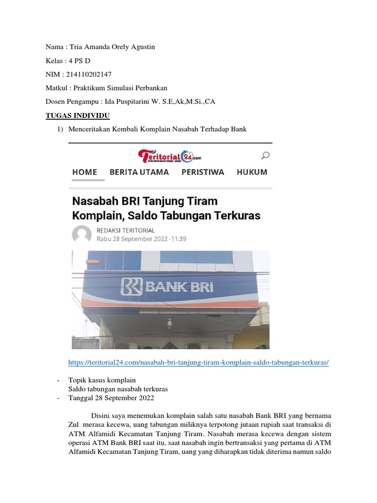 Tria Amanda Orely Agustin - 214110202147 | PDF