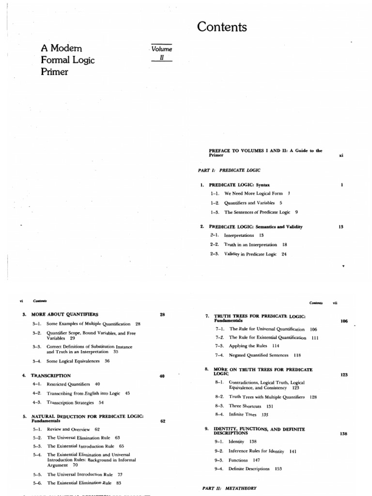 A Modern Formal Logic Primer Vol.2 | PDF | Logic | First Order Logic A Modern Formal Logic Primer Vol.2 | PDF | Logic | First Order Logic
