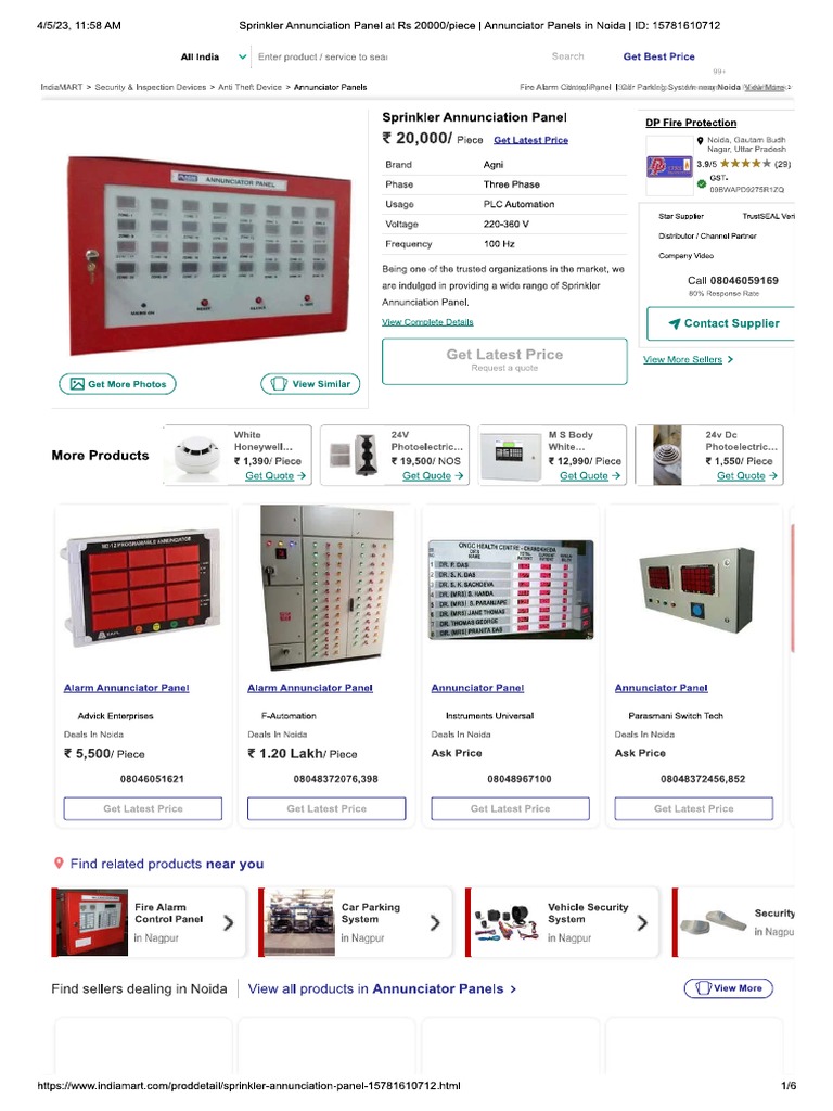 Sprinkler Annunciation Panel at Rs 2000... Ator Panels in Noida - ID ...