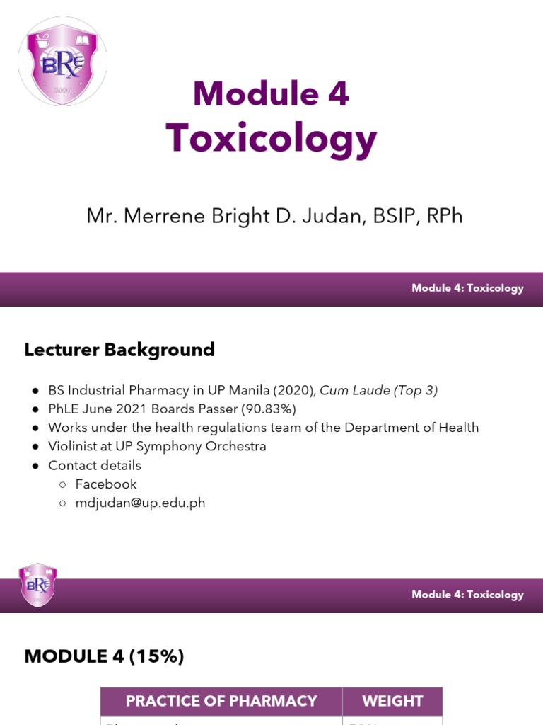 Module 4 Toxicology MBJ | Download Free PDF | Toxicology | Methanol