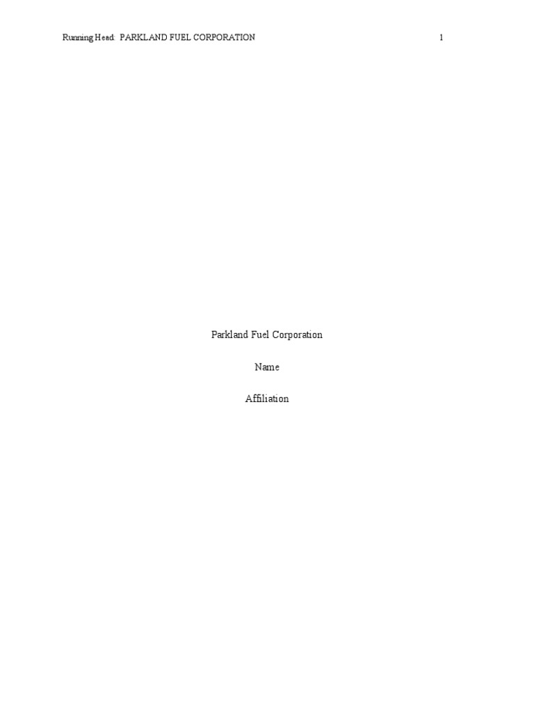 Parkland Fuel Corporation | PDF | Economies | Business
