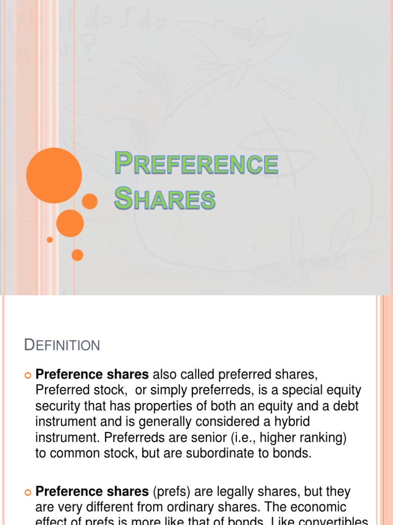 Understanding Preference Shares Explained | PDF | Preferred Stock | Stocks