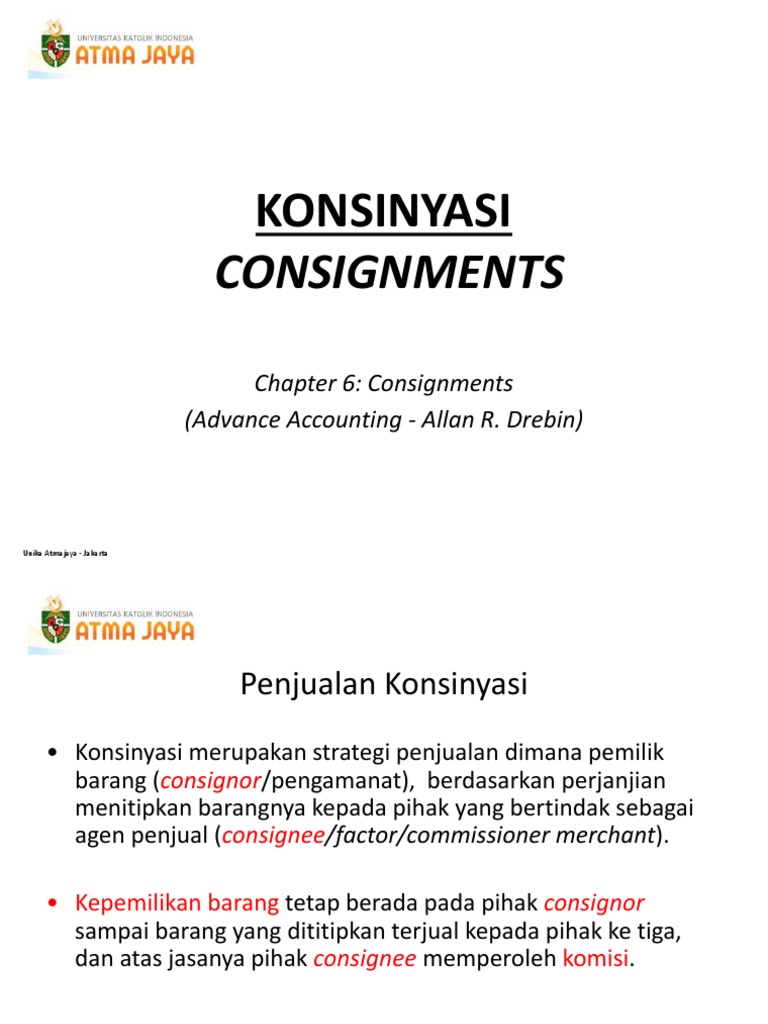 2220 10.11. Chapter 6 Drebin - Consignments | PDF