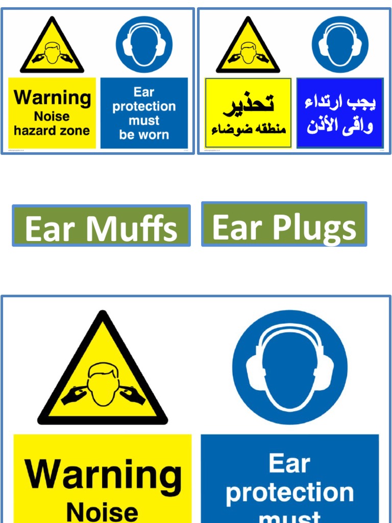 Ear Protection Safety Sign | PDF