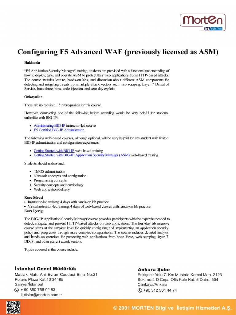 Configuring F5 Advanced WAF (Previously Licensed As ASM) | PDF | World Wide Web | Internet & Web