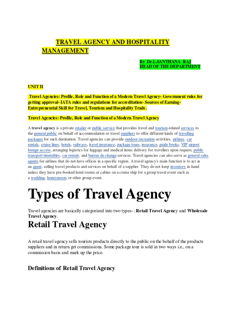 Travel Agency Profile and Functions | PDF | Travel Agency | Tourism