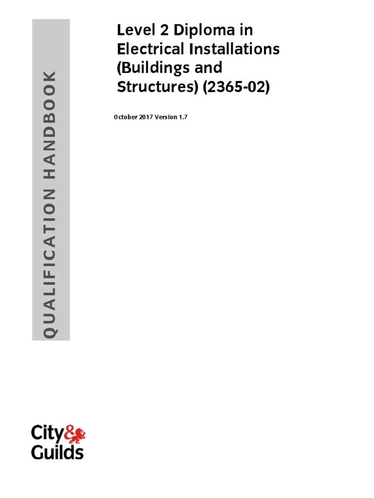 2365-02 l2 Electrical Installation Qualification Handbook v1-7 | PDF ...