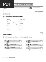 Smiles 3 Mod Test 1A | PDF | Writing Implements | Stationery