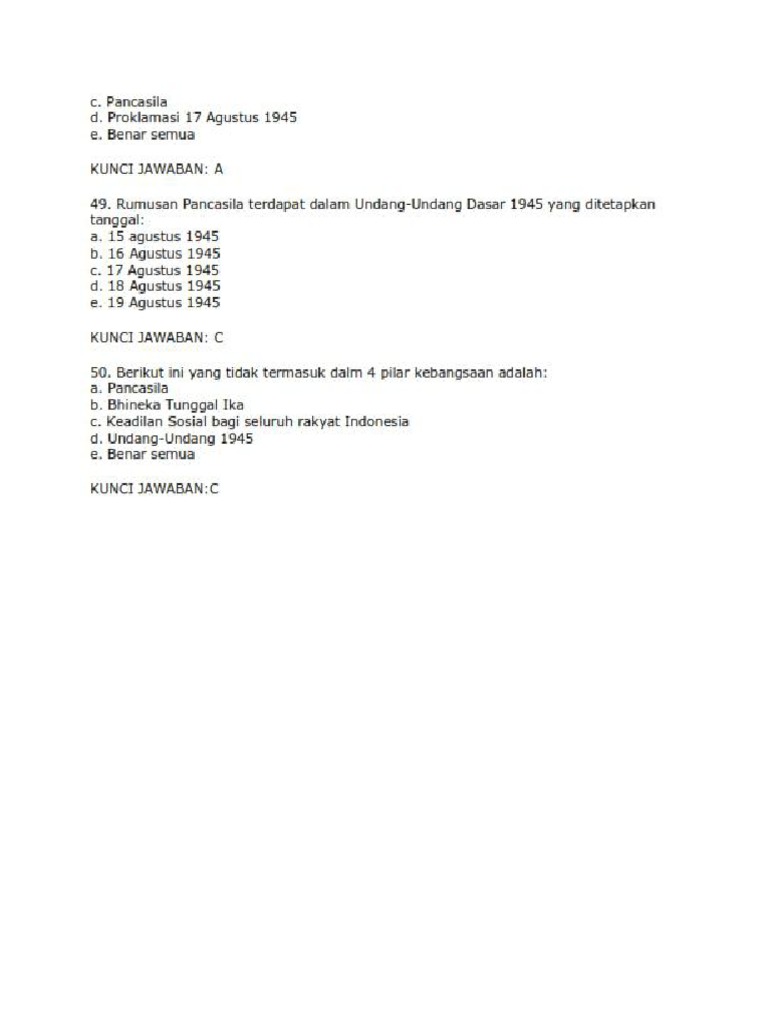 Contoh Soal CAT Bawaslu - 011 | PDF