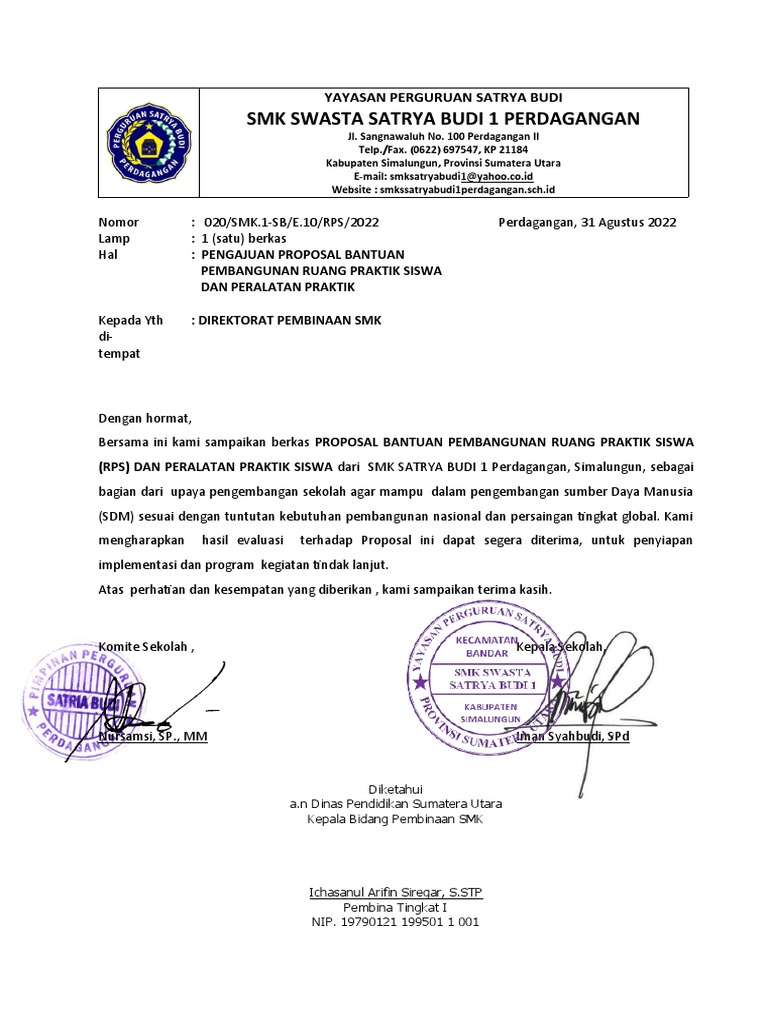 Proposal RKS DAK 2022 Terbaru | PDF