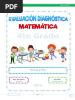 Evaluacion Diagnostica de 4to Grado 2024 | PDF