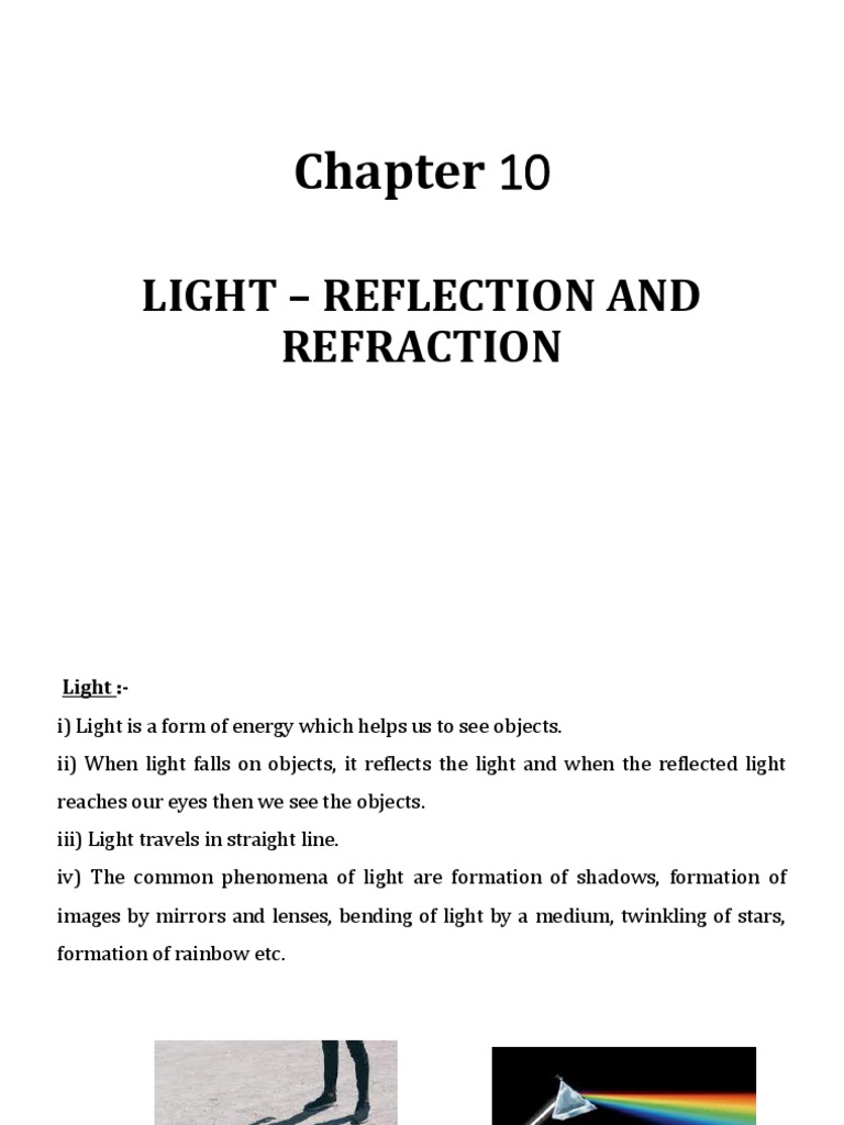 Class 10 - Chapter 10 | PDF | Mirror | Sphere